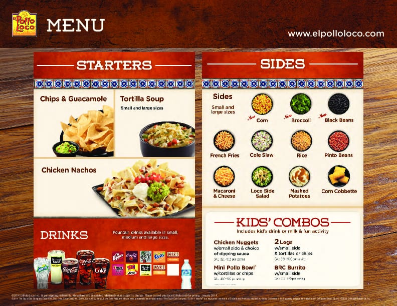El Pollo Regio Menu, Menu for El Pollo Regio, West Side, San Antonio ...