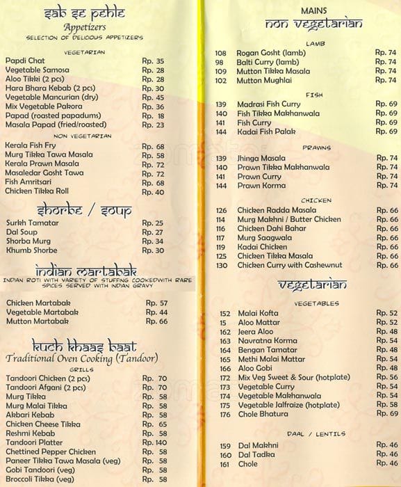Indian Dhaba Menu, Menu for Indian Dhaba, Nusa Dua, Bali - Zomato Indonesia
